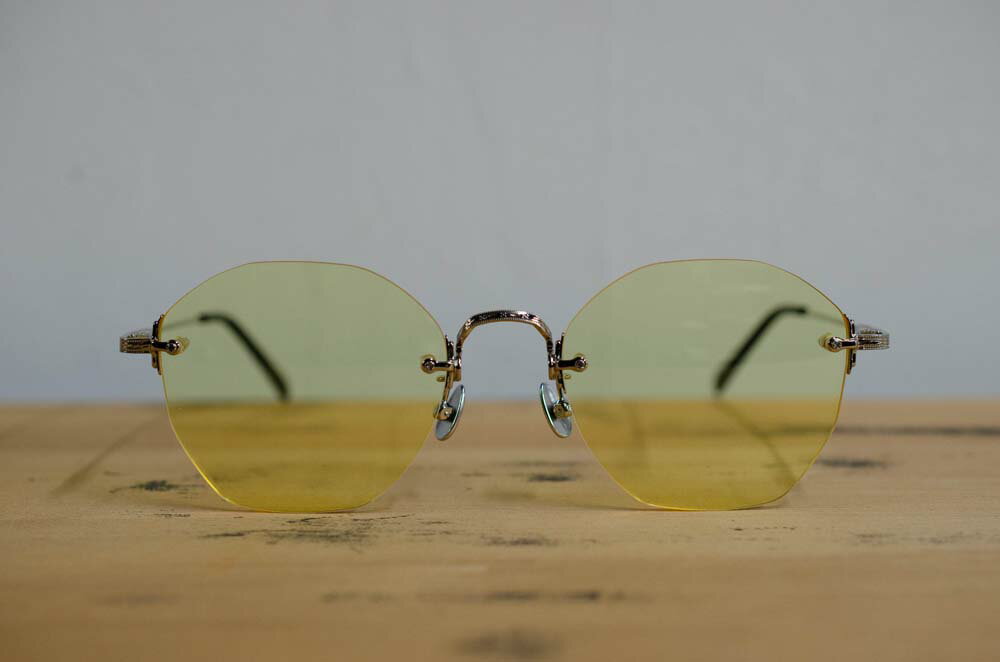 [ Mr.CASANOVA ] RICH / Silver / Turquoise Green Lens color : Silver size : フレーム縦幅：55mm / フレーム横幅：150mm / レンズ横幅：57mm / レンズ...