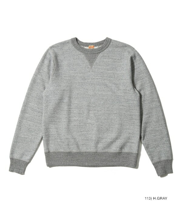 [ Whitesville ] ヘビースウェットシャツ　/ HEAVY SWEAT SHIRT color : H.Gray material : Cotton 100% size :(平置き計測、入荷分1枚を計測しており個体差がある場合が...