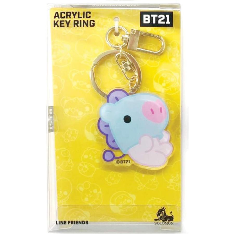 BT21 アクリル キーリング KEY RING ●材質：acrylic ●サイズ：約55x60mm・注意事項：モニターの発色によって、実際のものと色が異なる場合がございます。 ・古物商許可証番号：第211170000985