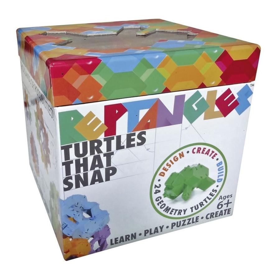 カメの形のコンストラクショントイ。背中、お腹、頭、どこの部分でも組めます。全6色24ピースと、作例図のリーフレット入り。 本体サイズ :17×18×17cm 対象性別 :男女共用 対象年齢 :3歳から・注意事項：モニターの発色によって、実際...