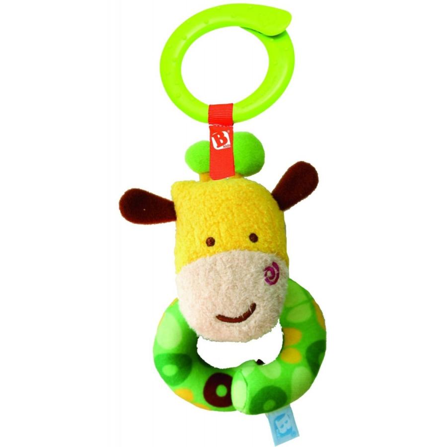 布のリングをお子様の手首に巻きつけてあげてください。お子様が手を振ると優しい鈴の音色が聞こえてきます。握れるようになったら、上部のリングに連結して、ベビーカーのセイフティガードやベッドサイドにどうぞ。・注意事項：モニターの発色によって、実際...