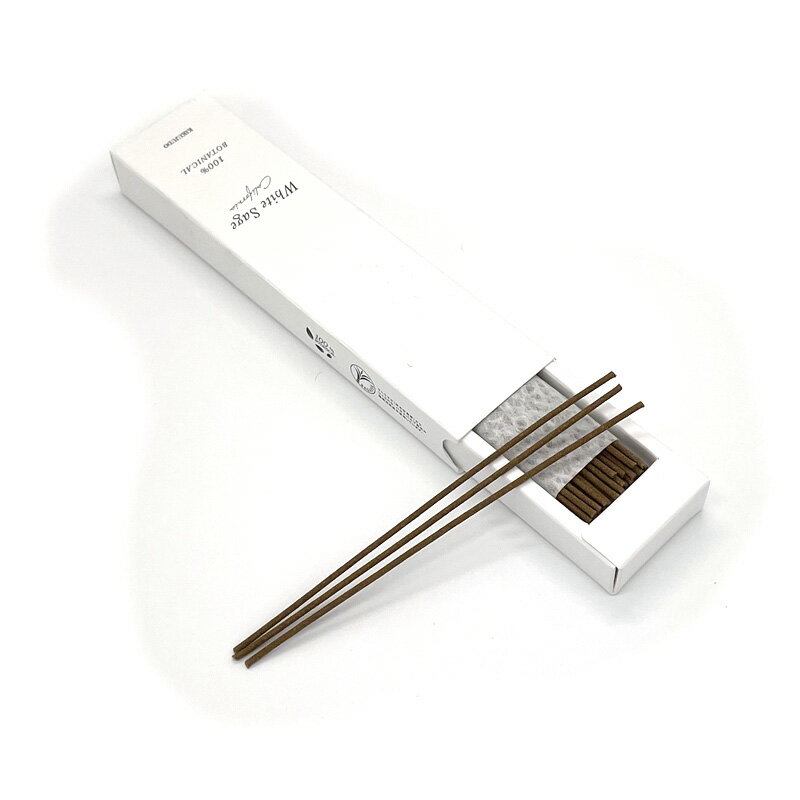 - 心静め、深く整う - 上質なカリフォルニア産のホワイトセージを、そのままお香に仕上げました。 ナチュラルで爽やかな香りを、簡単に楽しむことができます。 全て自然由来の天然成分のみで作り上げており、浄化をする方に最適なお香です。 【聖なる...