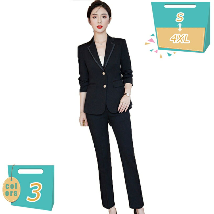 表地：ポリエステルメイン素材：ポリエステル◆上品でシンプルなデザイン、しわになりづらくさらさらで肌触りもよく着心地が抜群です。着崩れせず、楽な着心地で、ビジネス、オフィスカジュアルや通勤、就活にも活躍間違い無しの1スーツセットです。◆働く女...