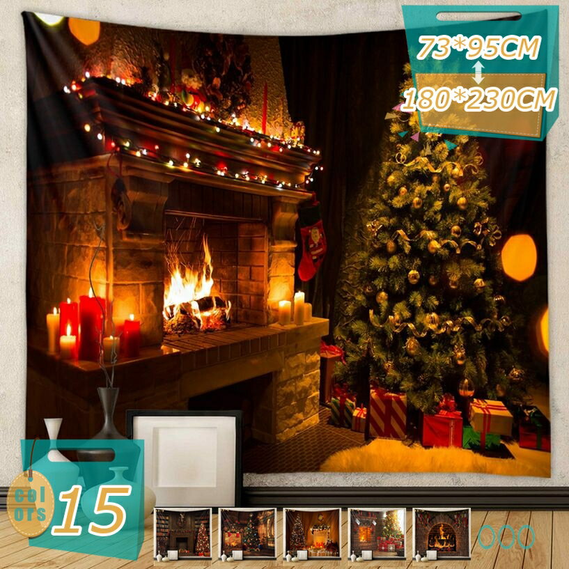 メイン素材：ポリエステル【タペストリー仕様】パッケージ内容：タペストリーx 1 素材：ポリエステル。 ポリエステル製、滑らかで、超柔らかく、色あせや肌にやさしい、屋内外での使用に十分な耐久性を備えています。【クリスマス雰囲気作り】：クリスマ...