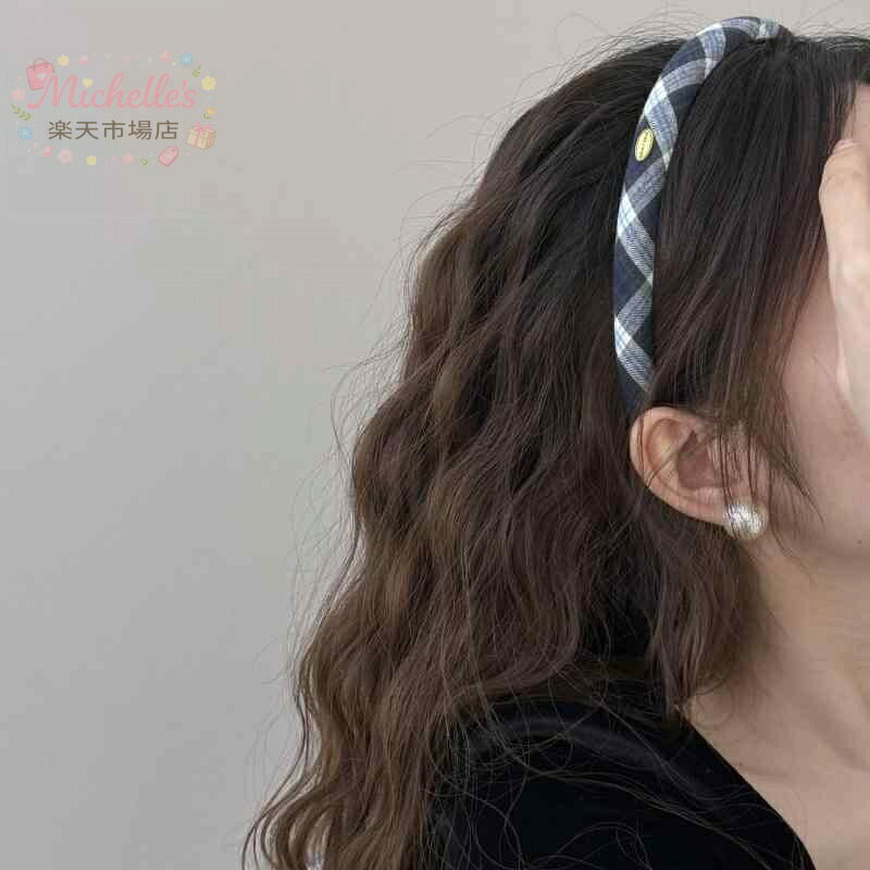 ヘアアクセサリー レディース 韓国風 学院スタイル グレー チェック柄 ハイヘッドバンド バタフライリボン ダックビルクリップ 前髪 布 手作り かわいい 爽やか 甘い 秋 普段使い おしゃれ メーカー希望小売価格はメーカーサイトに基づいて...
