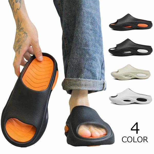 商品説明 ◆メイン素材: EVA ◆アッパーの部分を穴付きので足全体の通気性がアップし、蒸れずに涼しく感じられます。 ◆足に優しい低反発クッションで、柔らかい履き心地で足への負担が軽くなり、たくさん歩いても疲れにくいです。 ◆見た目はシンプ...