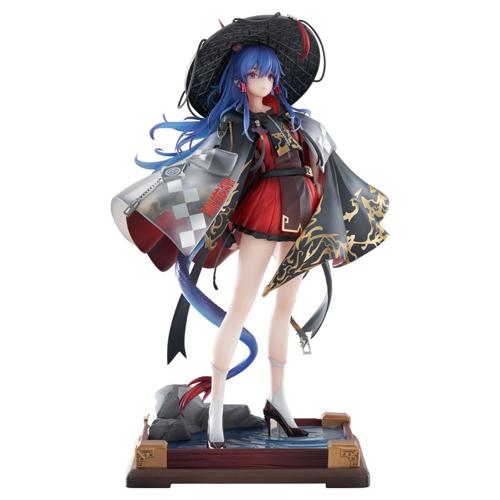 ■商品説明大人気スマートフォンゲーム『アークナイツ』より「遊龍チェン」が専用コーデ「万重山」の姿で1/7スケールフィギュア化！たゆたう青髪は細かく造形されており、特徴的な衣装はクリアーパーツを使用することでイラストを忠実に再現。また、紋様や...