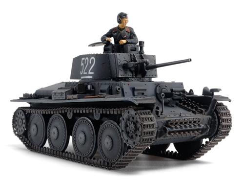 ■商品説明【ドイツ軍を支えたチェコ製戦車】1939年にチェコスロバキアを併合したドイツは、チェコのCKD社が開発したLTvz.38軽戦車の高性能に着目。これを38(t)戦車として制式採用しました。主砲は3.7cm砲を装備、装甲にはリベット留...