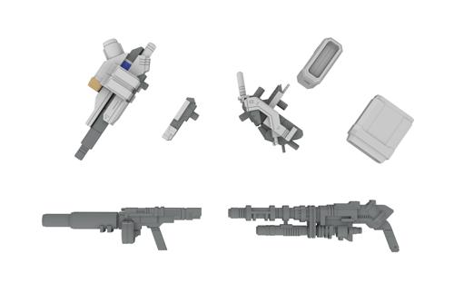 ■商品説明5inMの 1/48 装甲歩兵用に拡張セットBが登場です。作品を代表する人気武装のMC120mmキャノン・DRu20ATMと手持ち武器のDSG11SMG・M62グレネードのセットとなります。肩武装の取り付けは3mm軸を採用し、取り...