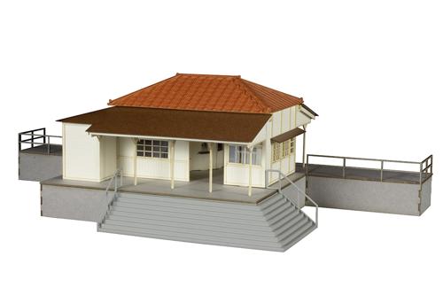 ■商品説明ペーパーとプラスチックのハイブリッドキットにて、1/80スケールの駅舎が再登場！ドラマロケで有名な上総鶴舞駅や海士有木駅など「小湊鐵道」に多く現存するタイプの駅舎を1両分のホームと共に製品化しています。窓枠や柱を始めとする、ペーパ...