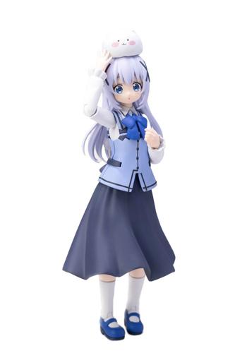 ■商品説明「ご注文はうさぎですか？ BLOOM」より、ラビットハウスの看板娘、チノがお店の制服姿で可動式プラスチックキットになりました♪物語の中で見ることができる可愛らしい姿を、多種多様な交換パーツで再現できます。プラスチックキットになって...
