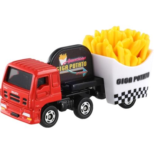■商品説明いすゞ自動車の大型トラック「ギガ」がフライドポテトカー仕様でトミカに登場！車体のメインカラー：レッド（お子様にお伝えする目安の色）■商品スペックメーカー：タカラトミー品番：824626スケール：該当しない・表示しないJAN：490...