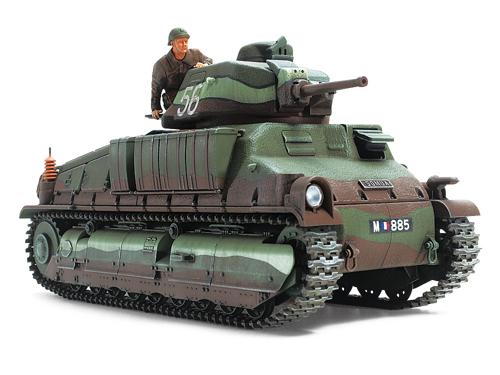■商品説明【ドイツ軍を迎え撃ったフランス最強戦車】第二次大戦前の1930年代中盤、フランス陸軍の騎兵部隊用中戦車として開発されたのがソミュアS35です。生産性を重視して鋳造を積極的に採り入れたのが特徴で、特に車体は大型の鋳造パーツをボルト結...