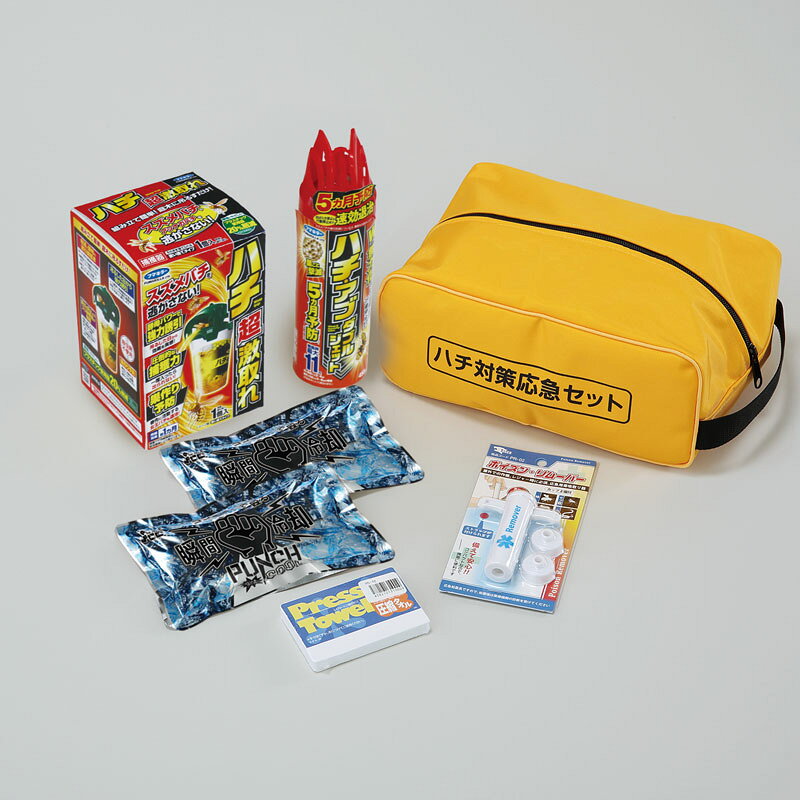 【サイズ】 収納バックW300×D190×H120mm 【特徴】 ハチ除け・ハチ刺されどちらにも対応 お得なハチ対策まるごとセット 緊急時に持ち出しやすい便利な収納バッグ付 ●ハチ・アブダブルジェット 巣ごと退治&巣作り防止も。最大11mま...