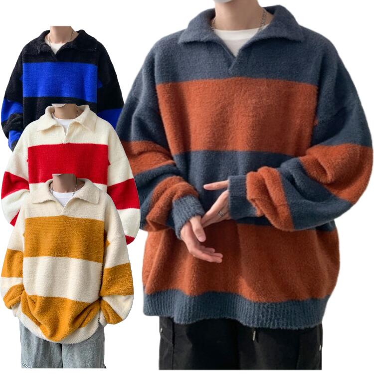 商品情報 商品名 ニットセーター メンズ もごもご ボーダー柄 6XL 7XL 8XL セーター ビッグシルエット ニット カットソー 男女兼用 トップス あったかインナー 洗えるニット ゴルフウェア ニット レディースセーター きれいめ ...