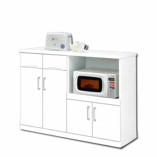 ※人気商品の為、急に欠品になる場合がございます。 お急ぎの方は、納期確認をお願い致します。 ■材質 MDF材（エナメル塗装） 天板：メラミンポストフォーム ■サイズ 本体：幅119×奥行40X高さ91cm 　オープンスペース：幅55.5x奥...