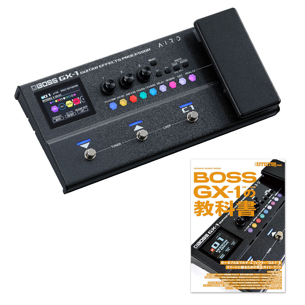 《セット内容》 ・BOSS GX-1 Guitar Effects Processor ・BOSS GX-1 の教科書 ( シンコー・ミュージックMOOK ) GX-1の高いポテンシャルを100%開花させることができる 「GX-1 の教科書...