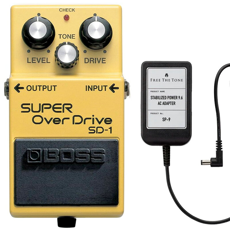※サウンドテストを何度も重ね、音質にこだわり抜いて設計したACアダプター(PS-9)をセットにしました。ワンランク上の音質を体験できるおすすめのセットです！ 《セット内容》 ・BOSS コンパクトエフェクター SD-1 ・FREE THE ...