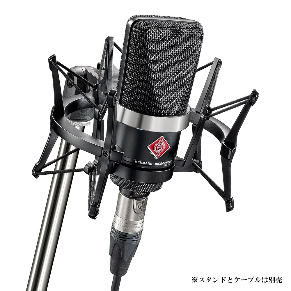 Neumann TLM 102 mt Studio Setは、小型ボディながらしっかりとした作り、タイトでパンチの効いたキャラクターのTLM102 BKとEA4サスペンションとのセット。 TLM 102は、小規模のスタジオにも、ホームレコー...