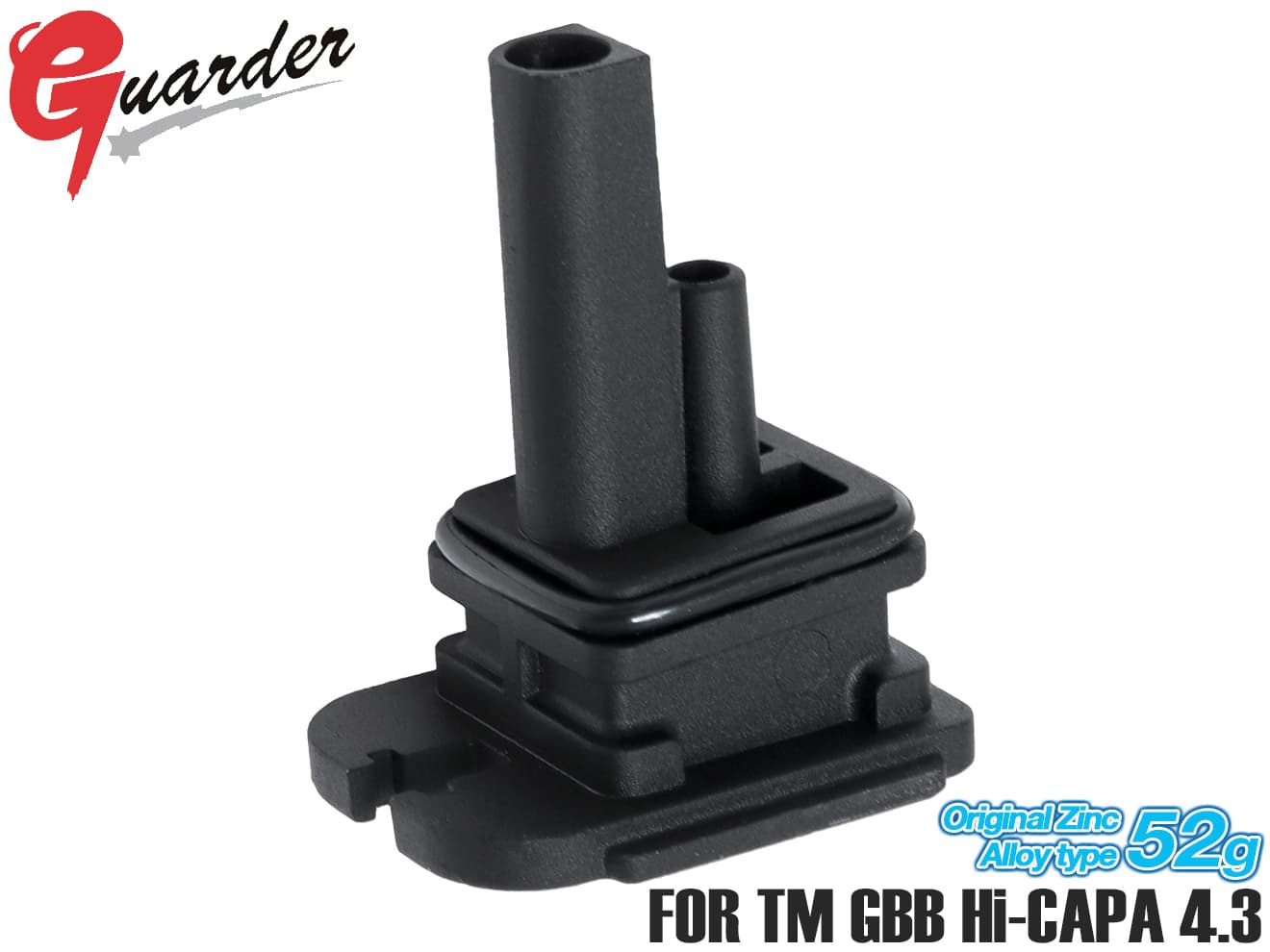 商品説明ITEM INFOノーマル上位互換！高耐久亜鉛ダイキャスト採用GUARDER ダイキャスト ベースマウント Hi-CAPA4.3です。東京マルイ GBB ハイキャパ4.3シリーズに対応します。純正品番H43-23 マガジンボトムの互...