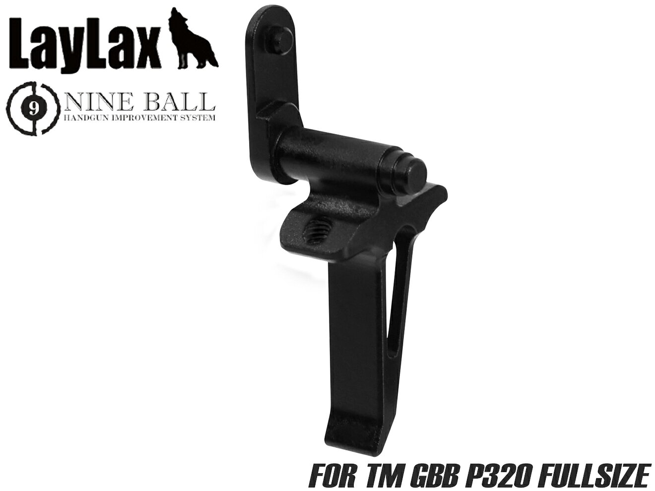 商品説明ITEM INFOトリガーストローク調整可能！スタイリッシュなストレート形状！Laylax NINE BALL アジャスタブル ストレート トリガー BK [東京マルイ GBB P320フルサイズ対応]東京マルイ P320 フルサイ...