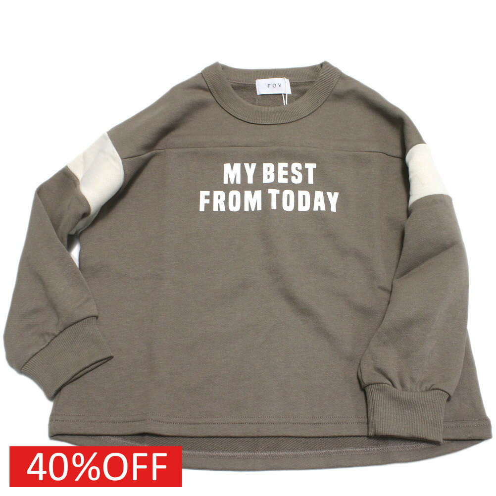 “フォブ”のフットボールトレーナー・オーバーサイズなフットボールトレーナー・袖の切り替えデザインがポイント・速乾性のあるポリエステル混の裏毛を採用・お洗濯しやすく日常使いしやすい1着modelアッシュグレー　109cm / M(110-12...