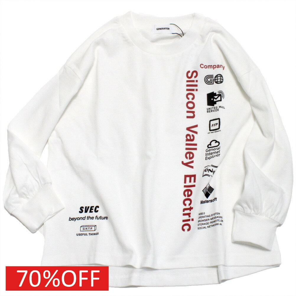 “ジェネレーター”のSVEC L/S Tシャツ・シンプルなプリントデザインがポイントの長袖T・程よいオーバーサイズと、ラウンド丈でルーズな着用感に・ベーシックなカラー展開で着回しもバッチリ・ボディは肌なじみの良い天竺素材を採用model：1...