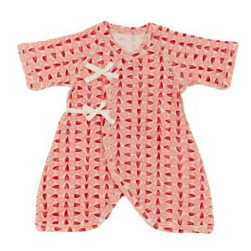 “オーシャン＆グラウンド”のDiamondHeartコンビ肌着・新生児から着せられるサイズ展開・肌着は何枚あっても重宝するアイテム・スナップボタン仕様で着脱が簡単・体にやさしくフィットして快適・ハートとダイヤ柄の総柄デザイン・普段使いはもち...