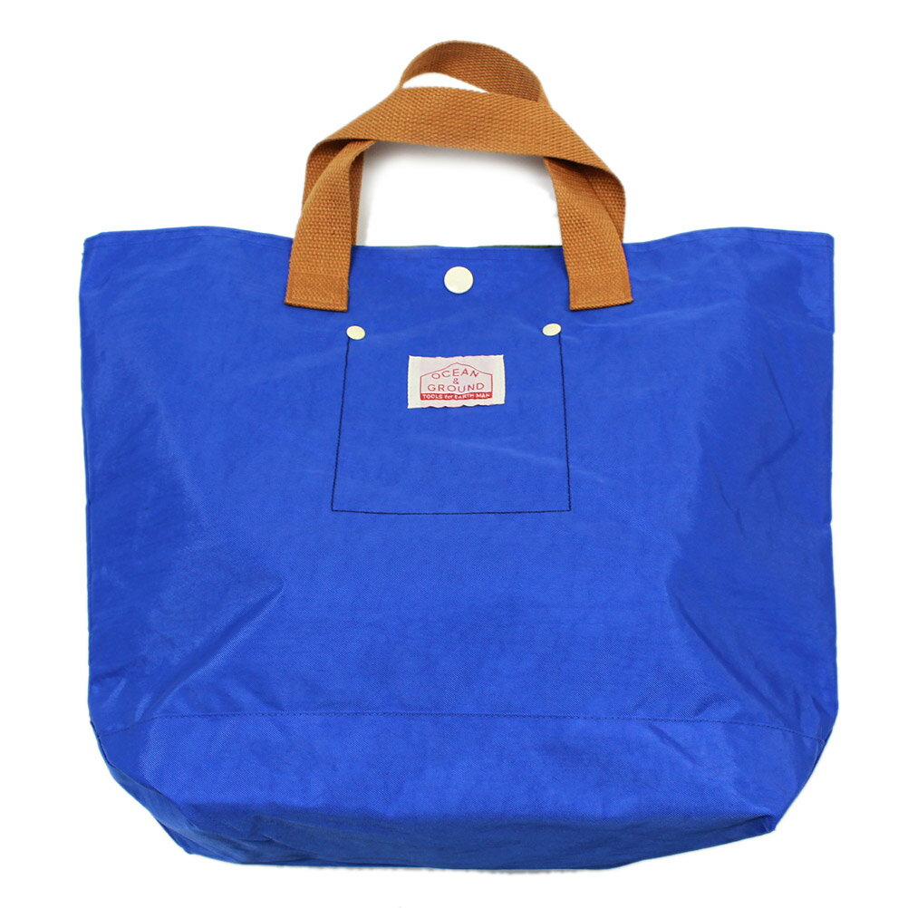 “オーシャン&グラウンド”のGOODAY レッスンBAG・豊富なカラー展開のトートバッグ・たっぷり大容量にオススメ。・小さくおりたためるナイロン素材でエコバッグとしても◎・内側には小物を収納できるポケットとスナップボタン付き※ネコポス(メー...