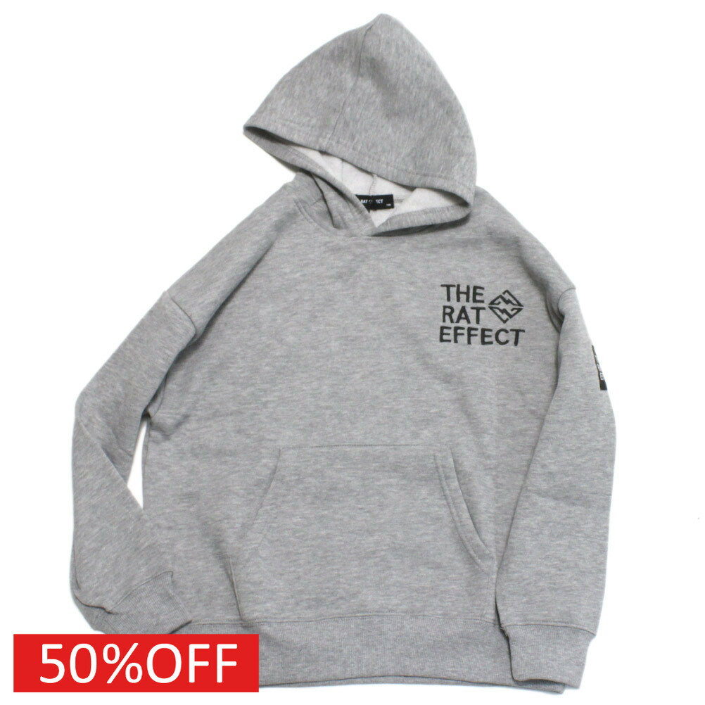 “ラットエフェクト”のRATEFFECT　OUTDOOR裏起毛フーディ・ラフに着れるビッグシルエットのフーディ・柔らかく軽い着心地の裏起毛を使用・真冬でもしっかりと暖かさをキープ・左胸にはシンプルなロゴ刺繍をプラス・左袖のネームタグもアクセ...