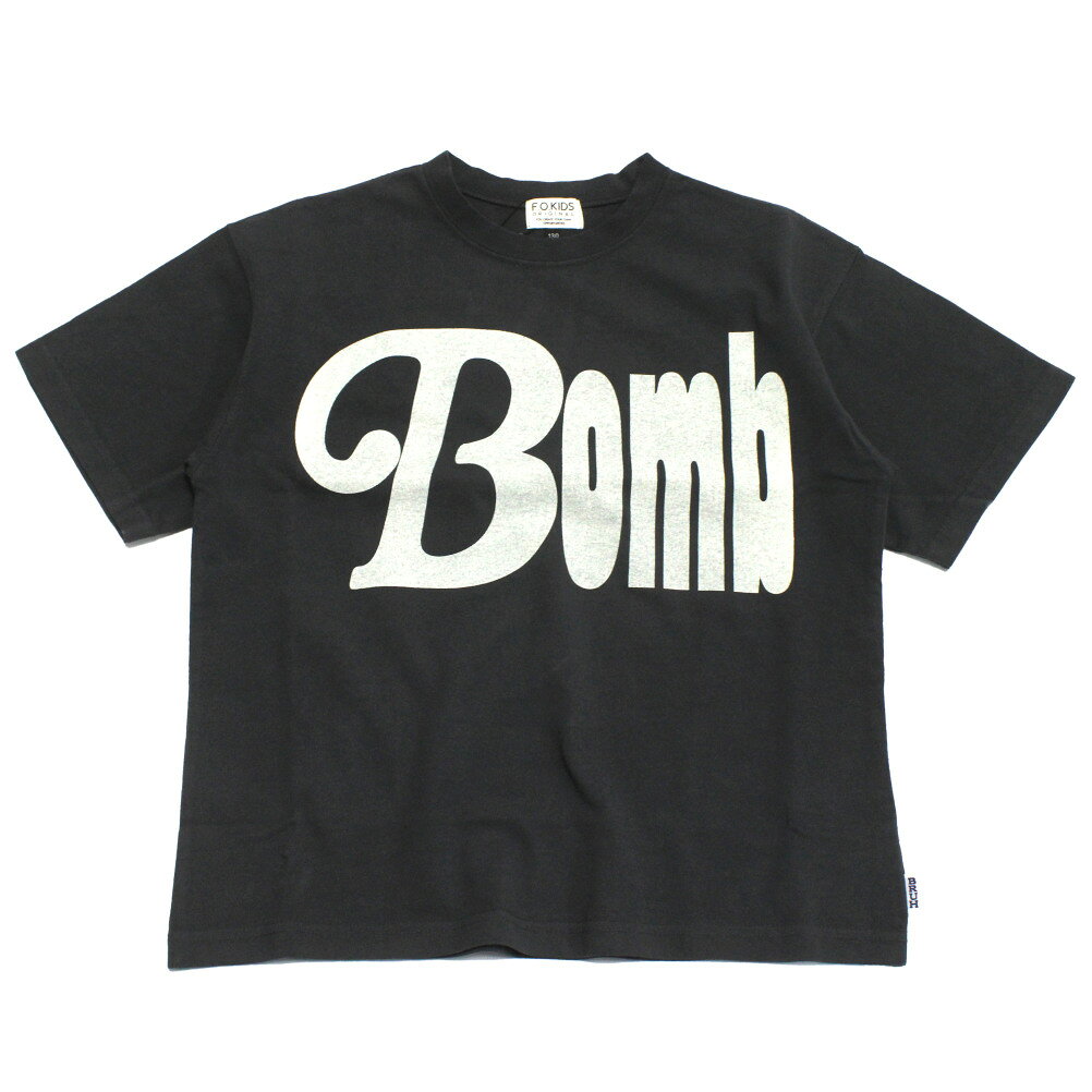 “エフオーキッズ”のBRUH OVER DYE PRINT Tee・着心地の良いコットン天竺・製品染め加工で味わいのある1着に・ゆったりとしたビックTデザイン本体　綿100%衿ぐり　綿95%　ポリウレタン5%パープル(PP)メーカー希望小売...