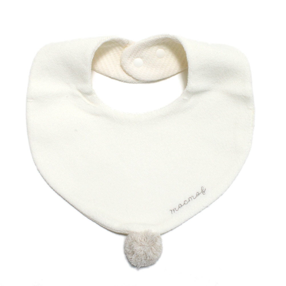 “モクモフ”のポンポン スタイ(COLORS)・スタイの先端にとりつけたポンポンがポイント・さりげない刺繍ロゴもアクセント・表地はパイル、裏面はワッフル地・吸水性が高く、柔らかな肌触り・首元はスナップボタンで2段階調節可能この商品は【 ラッ...