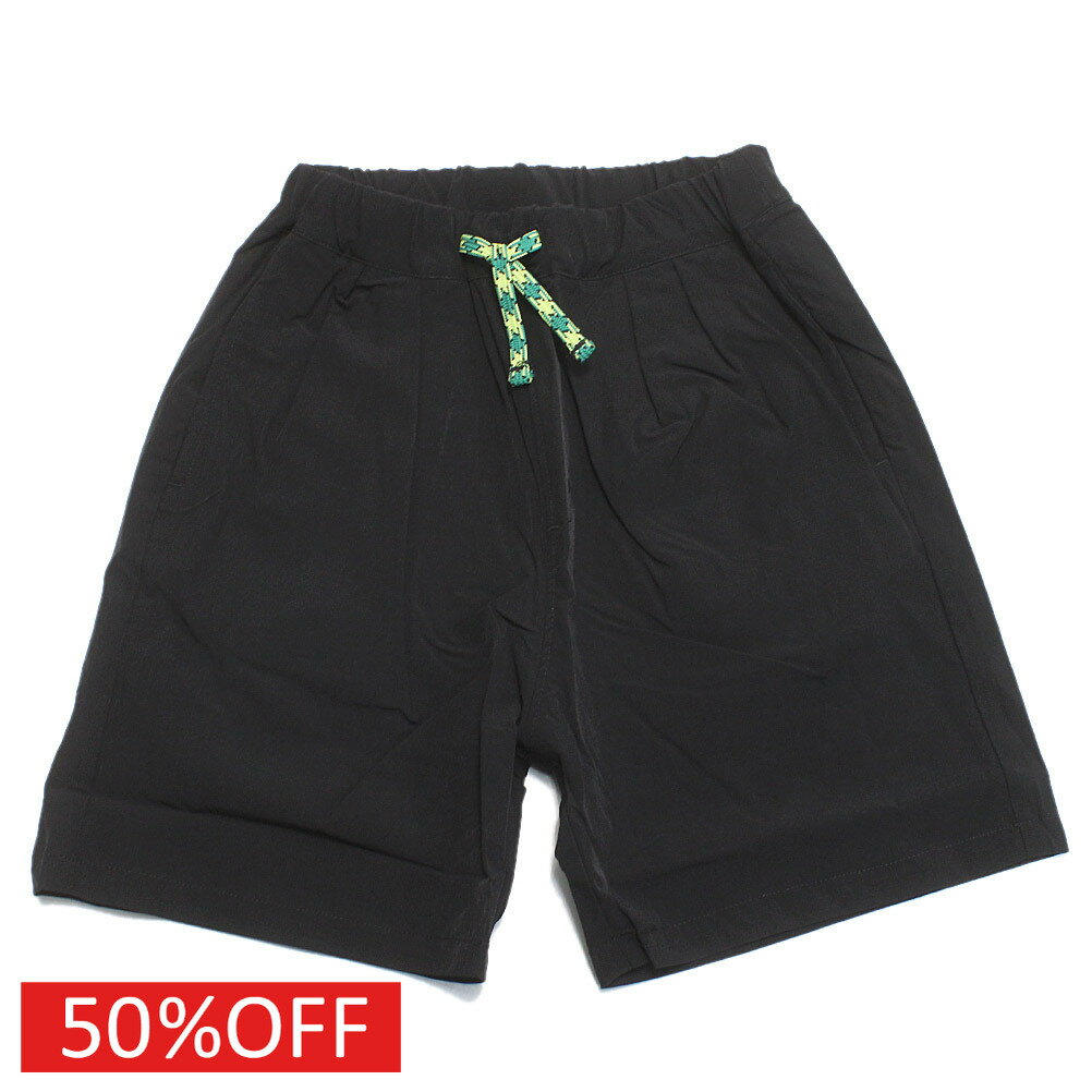 “オーシャン＆グラウンド”のナイロンイージーエアショーツ・シンプルで着回しやすいショーツ・ウエストコードがアクセント・軽量で伸縮性があり動きやすい・タウンユースからアウトドアまで幅広く活躍・タック入りのワイドシルエット本体　ナイロン90%　...