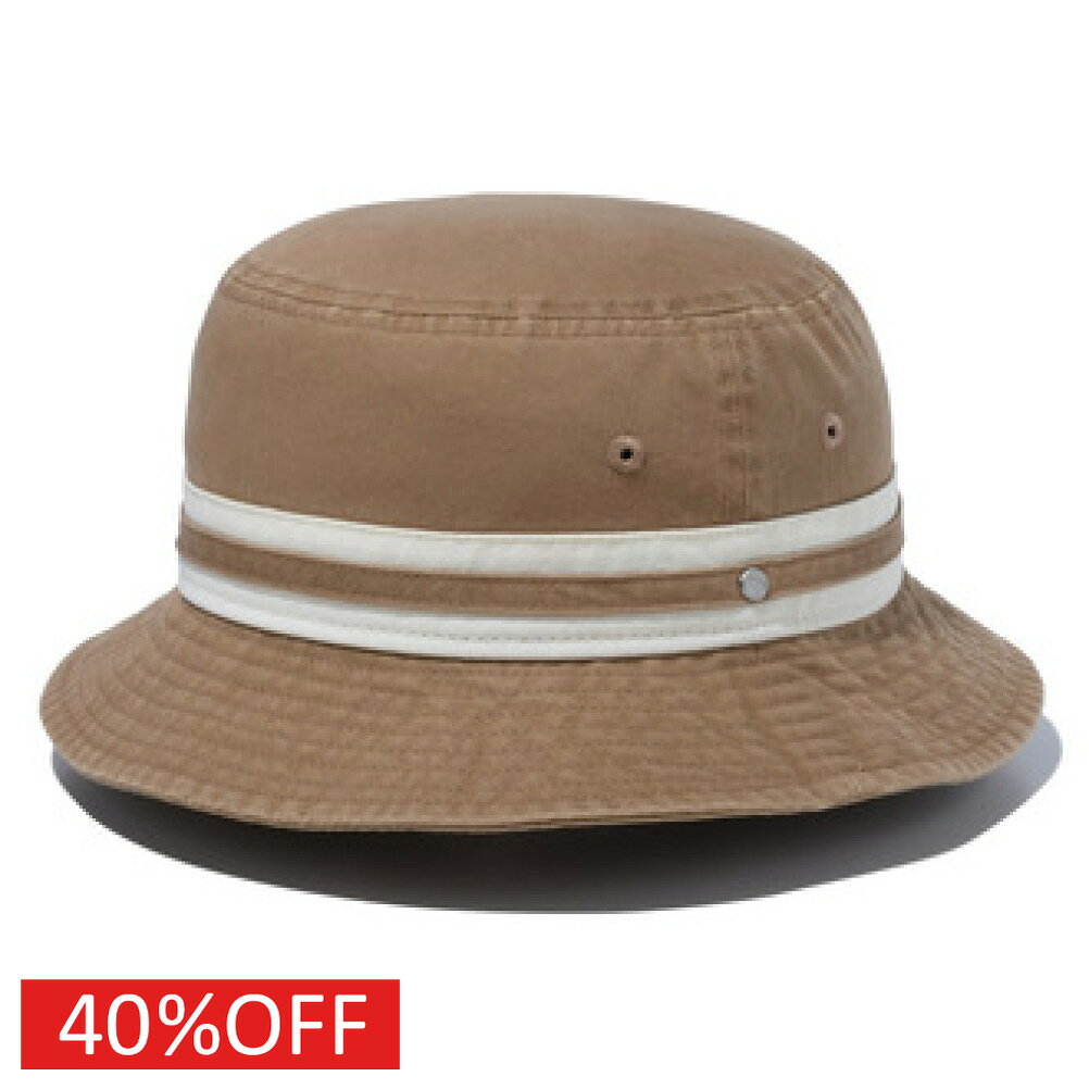“ニューエラ”のSTRIPED BAND BUCKET HAT・バケツをひっくり返したようなシルエットが特徴のバケットハット・ストライプバンドを配置したコレクション・左サイドにはメタルパーツのフラッグロゴをプラス・オールシーズン着用可能なコ...