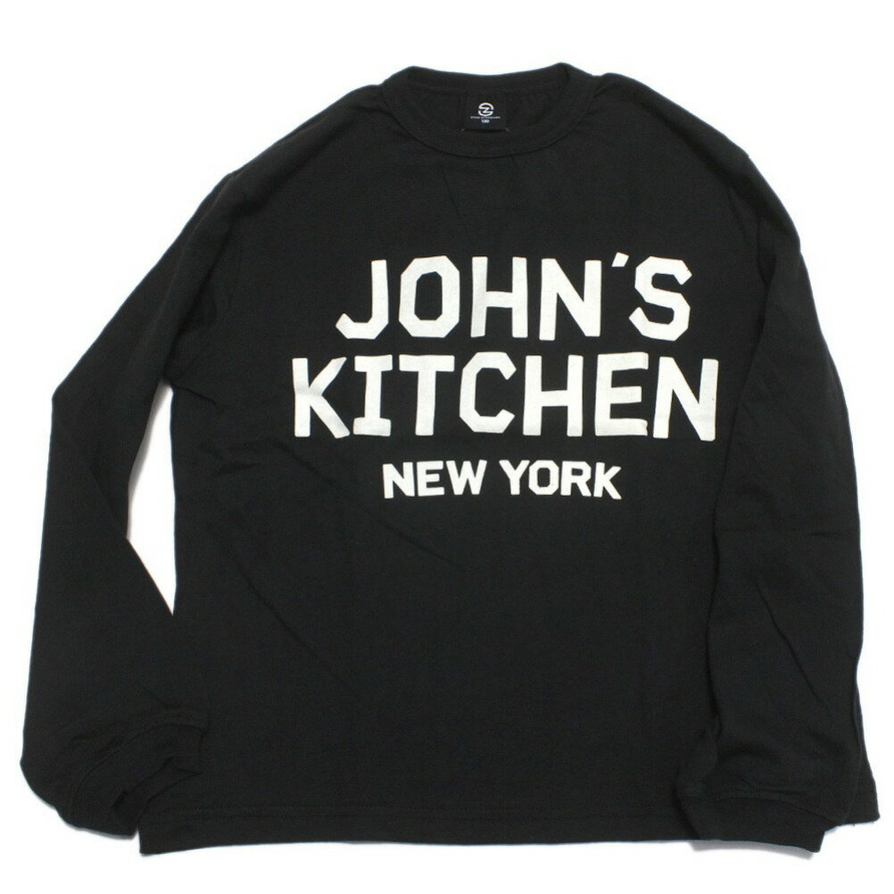 “ゼロスタンダード”のJOHN’SロングTシャツ・着回しやすいベーシックなロゴデザイン・通学にもおでかけにも重宝する1枚・裾のハトメがついたタグもワンポイント・コットン天竺で柔らかい肌ざわり本体　綿100％リブ部分　綿95％　ポリウレタン5...