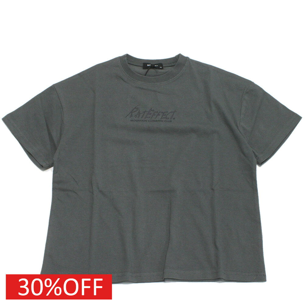 “ラットエフェクト”のRAT SHUTTER BIGTシャツ・天竺素材・ゆったりとしたワイドシルエット・前後にロゴグラフィック本体　綿100%リブ　綿95%　ポリエステル5%オフホワイトチャコールグレーメーカー希望小売価格はメーカーカタログ...