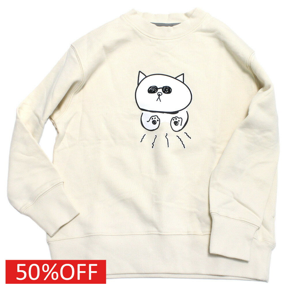 “アーチ＆ライン”のOG Ne5 TERRY LOOP　プルオーバー・オリジナルキャラクター、スパイネコのNo.Ne5をプリント・ストーリーを感じるユニークなイラストが◎・生地はオーガニックコットンの裏毛を使用・適度な肉感の生地でロングシー...