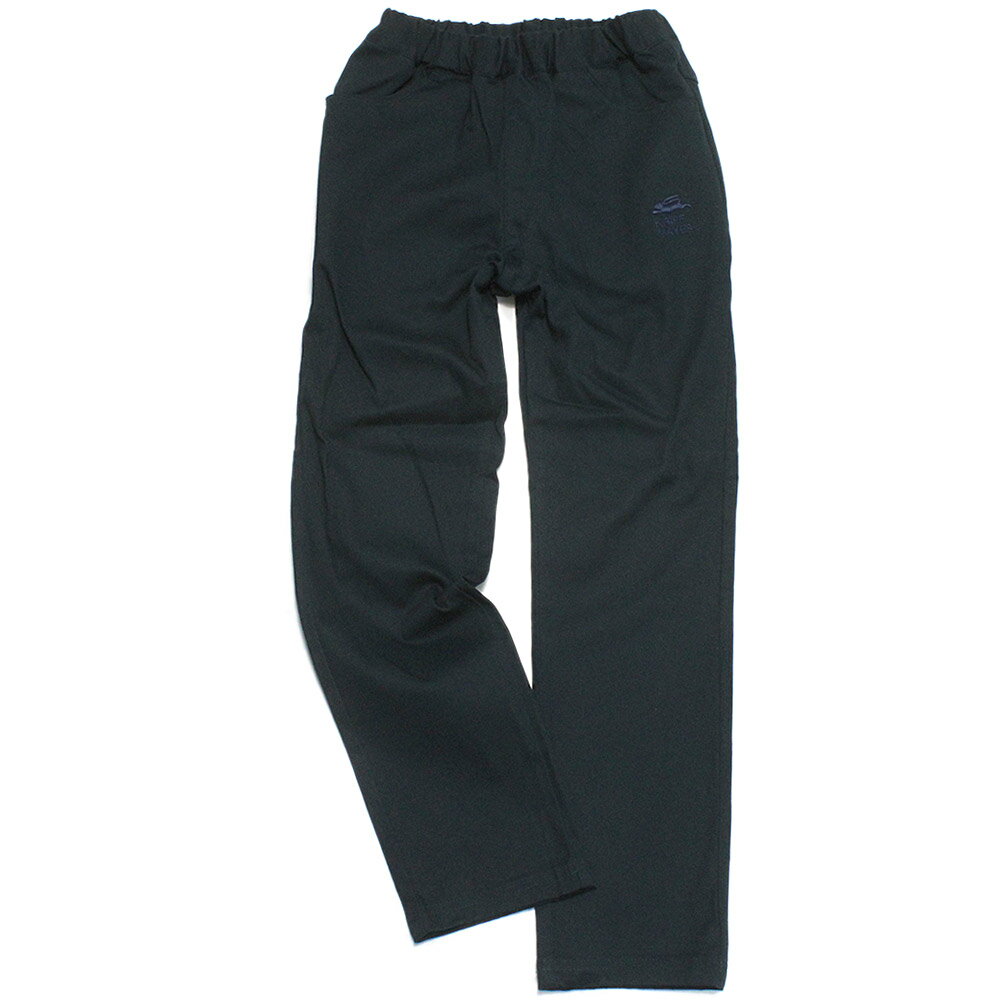 “クリフメイヤー”の綿ストレッチレギュラーパンツ・ウエストは着脱が楽な総ゴム仕様・シーズンレスなコットンツイル素材・ポケット付きで実用性抜群・後ろポケットにはブランドタグ・サイズ展開が豊富・ブランドロゴの刺繍がポイント本体　綿97%　ポリウ...