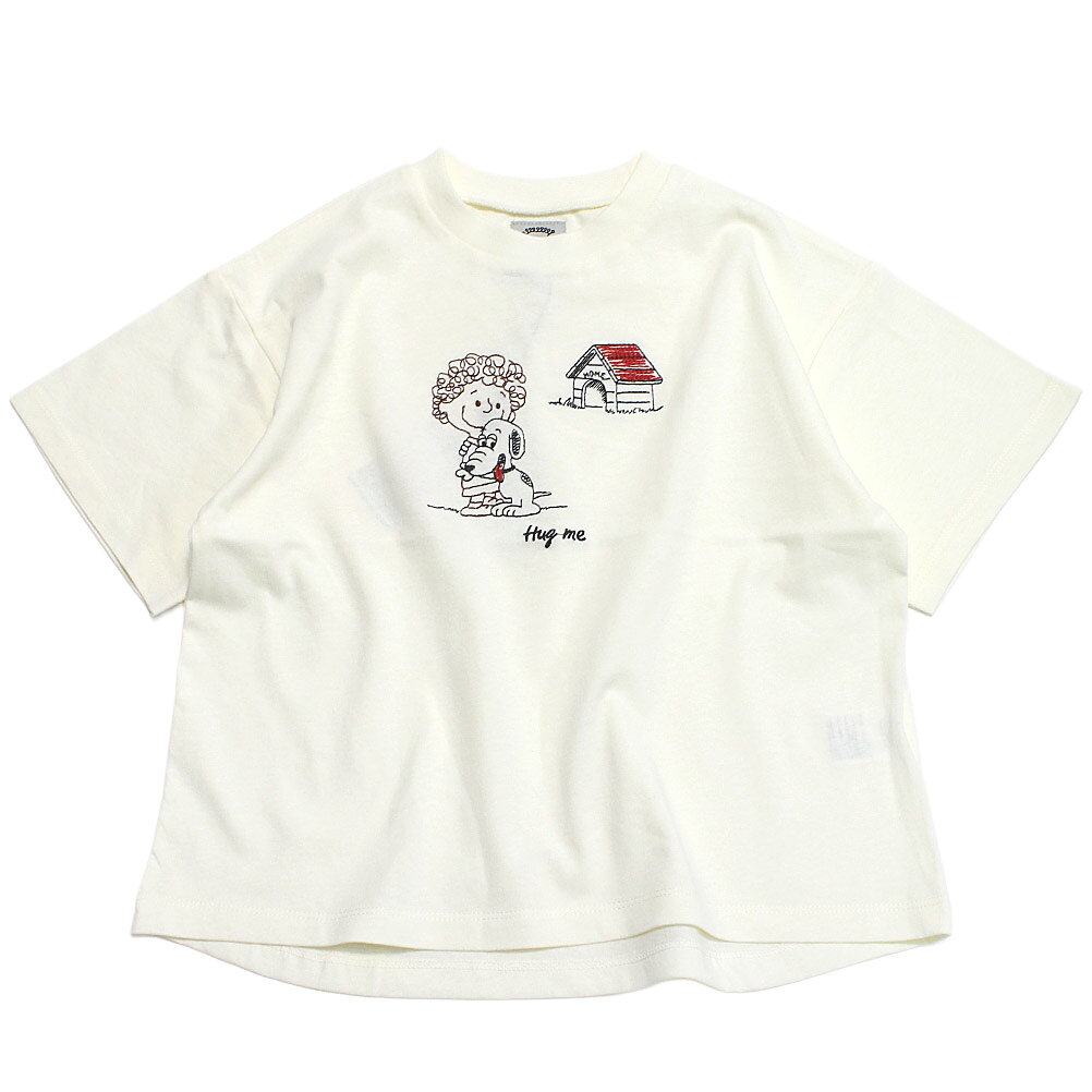 “オーシャン＆グラウンド”のENJOY STICH Tシャツ・3色2柄のキャラクターモチーフの半袖Tシャツ・細やかな刺しゅうデザインがポイント・ゆとりを持たせたシルエット・ボディは肌触りのいいコットン天竺・同じ柄のBABYボディシャツ（oc...