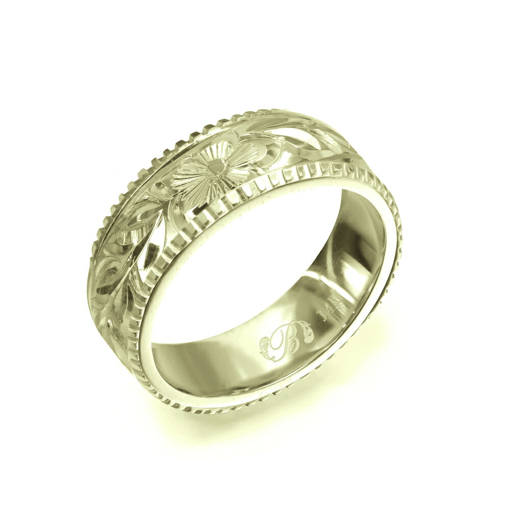 インフォメーションお問い合せ品番GF6B-D15商品名14Kグリーンゴールド フラット 幅6mm 厚み1.5mm マイレリーフ コインエッジ リングこちらはオーダーメイド商品です入金確認後に、ハワイの工房に製作を依頼する受注生産の商品です。...