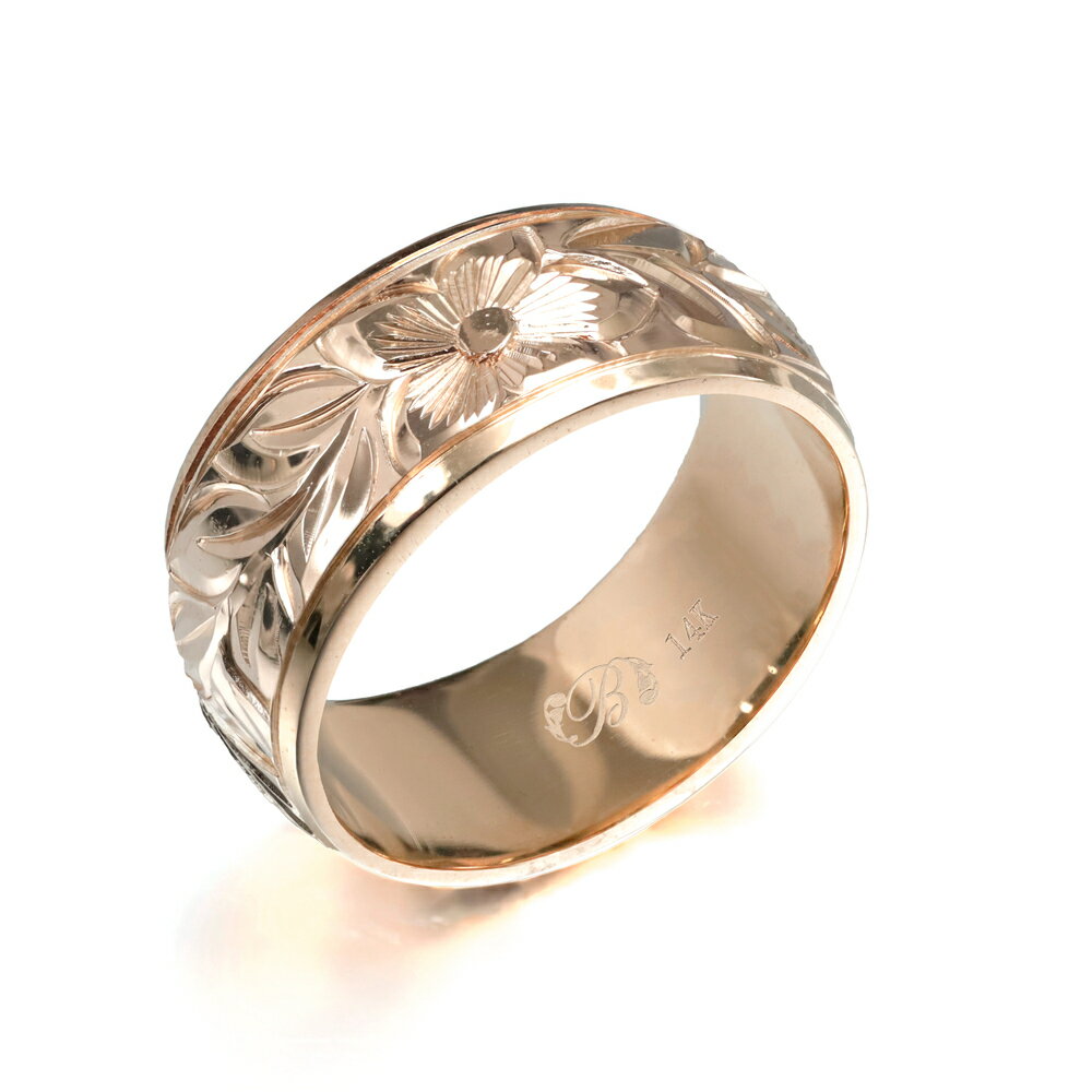 インフォメーションお問い合せ品番PB8B-B15商品名14Kピンクゴールド バレル 幅8mm 厚み1.5mm マイレリーフ プレーン リングこちらはオーダーメイド商品です入金確認後に、ハワイの工房に製作を依頼する受注生産の商品です。ご注文後...