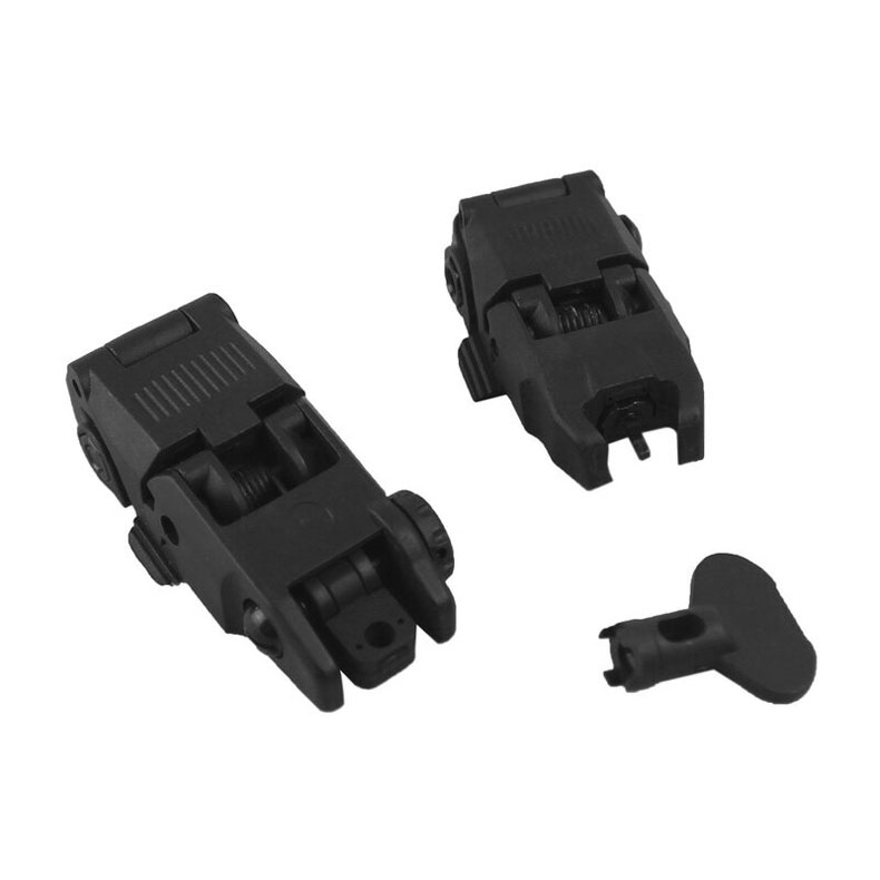 ※こちらの商品はラッピング不可となっております。 MPtypeの折りたためるフロント＆リアサイトセット。 不要な時は折りたためて、コンパクトに活用できます。 リアサイトは近距離用、遠距離用の2種類に切り替え可能 20mmレイルに対応します ...