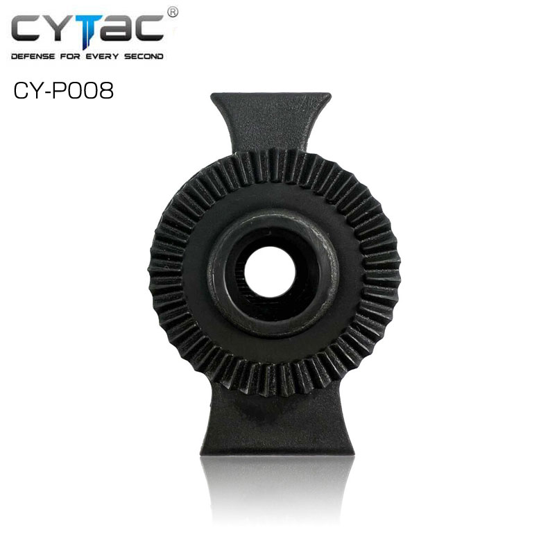 ※こちらの商品はラッピング不可となっております。 CYTACのアングルレギュレーター。　 ホルスターとベルトループの間に挟み込み、押し込んだり引き抜いたりすることで好みの傾斜角度に調整が可能になります。 5〜10°の間で調整が可能。