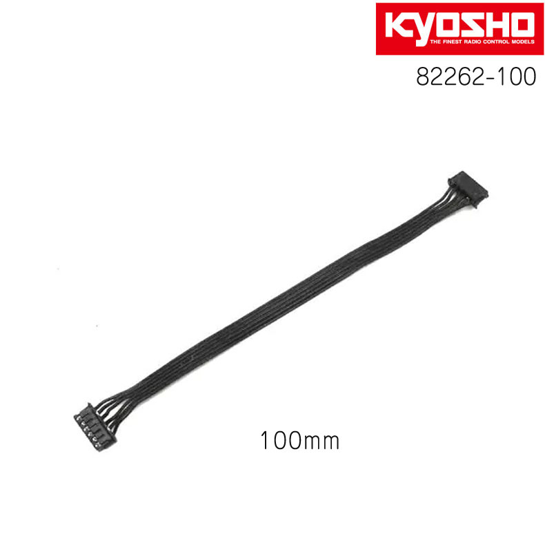 ※こちらの商品はラッピング不可となっております。 レーシングセンサーケーブル(100mm) 82262-100 細くフラットな形状で柔軟性に優れたシリコンワイヤーを使用したレースユーザー向けのセンサーケーブル