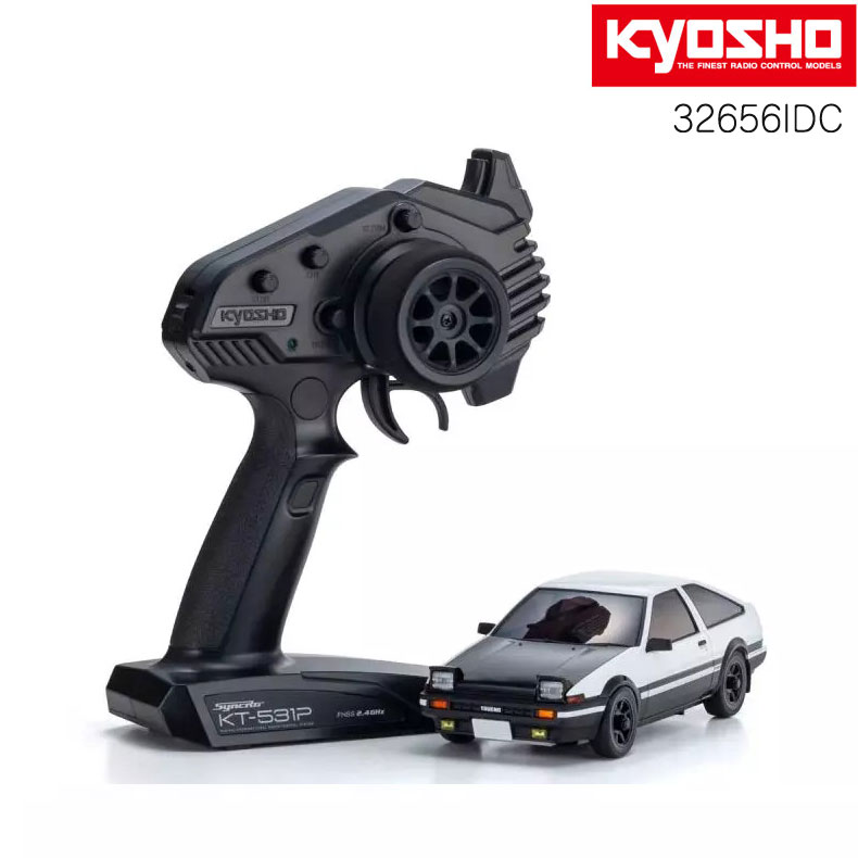 ミニッツAWD トヨタ スプリンタートレノ AE86 ”頭文字D” プロジェクトD ファイナルバージョン KYOSHO 京商 MINI-Z ミニッツ 32656IDC 四輪駆動シャシー＋ドリフト専用タイヤ装着済だから、小スペースでドリフト走...
