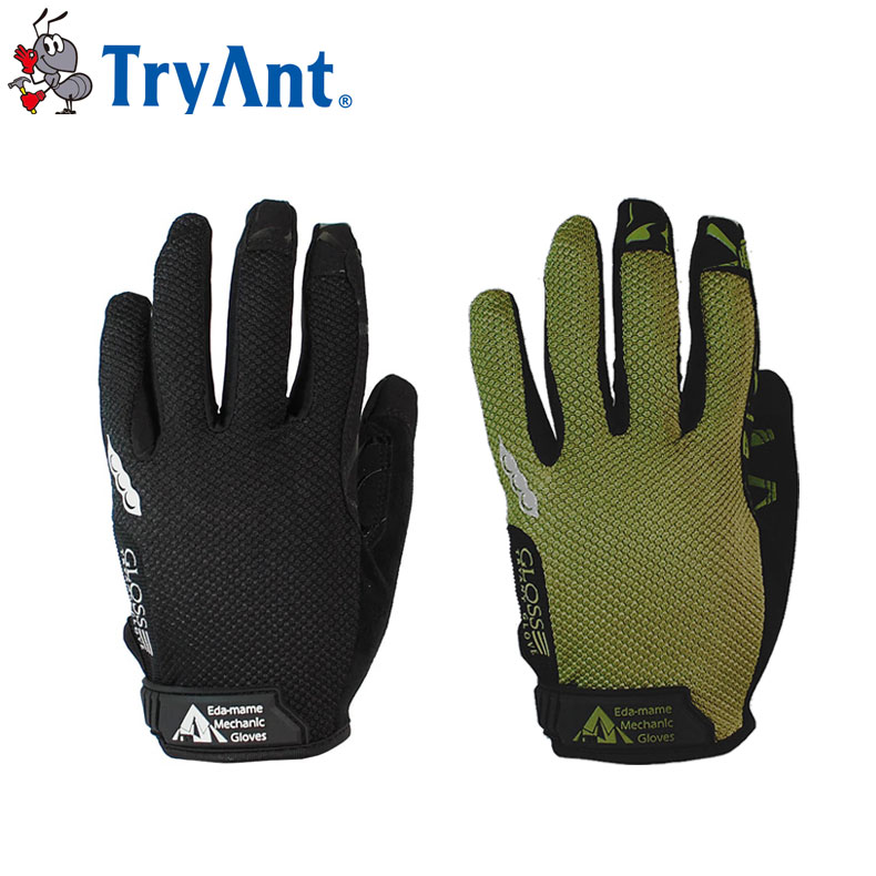 ※こちらの商品はラッピング不可となっております。 TryAnt トライアント 枝豆メカニックグローブ マジックタイプ 718 BK カーキ S M L LL メンズ レディース 独自に開発した「枝豆縫製」により、間節に沿って指一本一本をキャ...