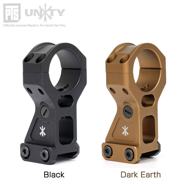 ※こちらの商品はラッピング不可となっております。 PTS UNITY Tactical FAST PRO 30mm径 ハイマウント Black DarkEerth 仕様 寸法：46 x 33 x 83mm 重量：90g (approx.) ...
