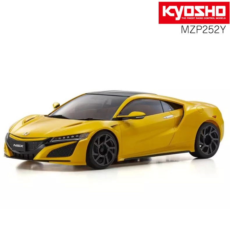 ASC MR04W-MM Honda NSX イエローパール MZP252Y ※オートスケールだけでは走行できません。また、シャシーにより載せられないボディがあります。 ※別売のLEDライトユニットセット(No.MZW429R)はHonda...