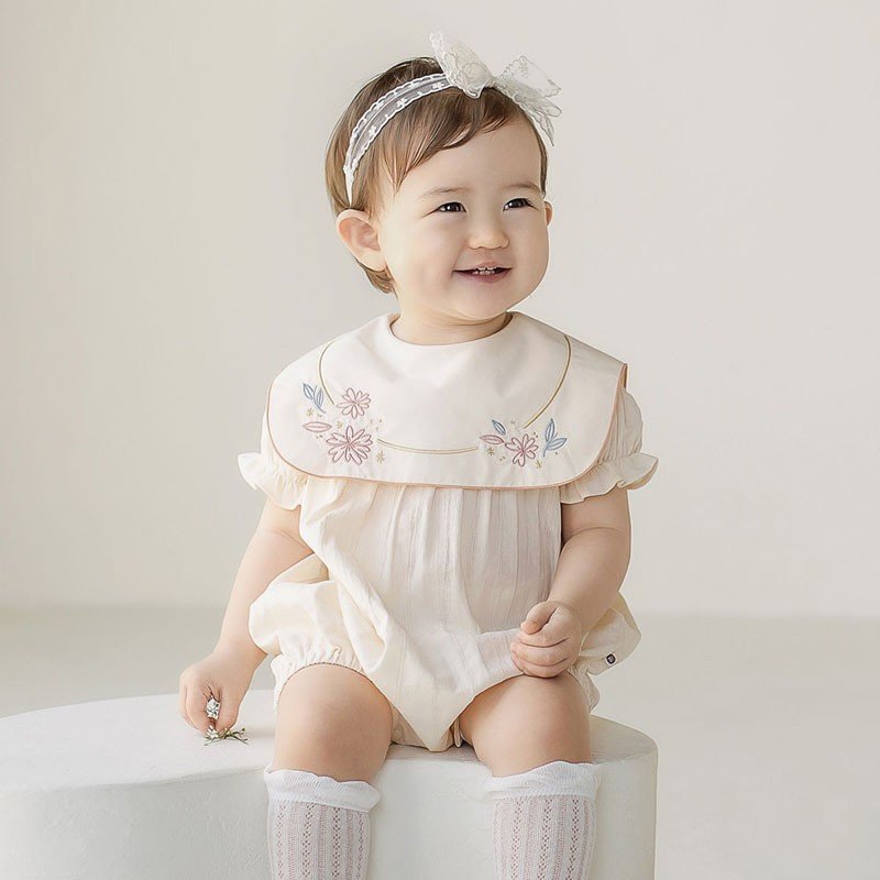 サイズ66cm 73cm 80cm 90cm 100cmサイズについての説明ベビー服 カバーオール 子供服 半袖 ベビーロンパース 襟付き オーバーオール 女の子 新生児 おしゃれ 出産祝い プレゼント 【66cm】:着丈/40 バスト/5...