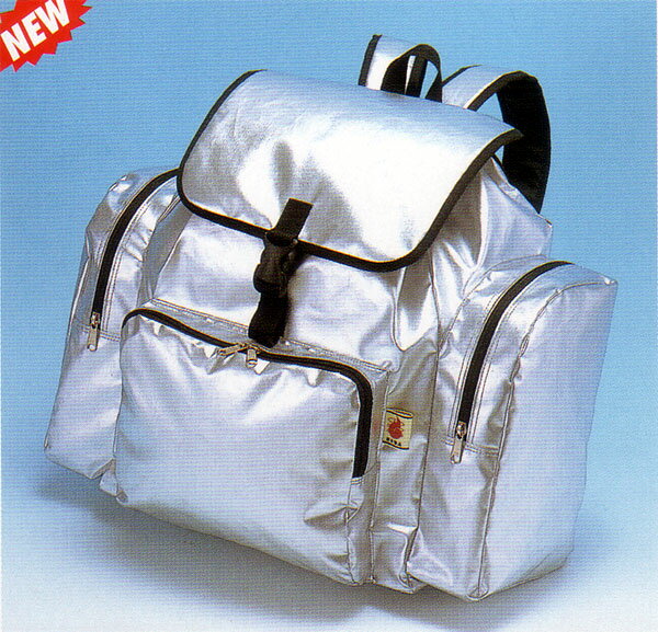 アルミックス製リュック（防災協会認定品） 　・アルミックス製リュック型、サイドポケット付 　・たくさん入るので、入れすぎて持てないなんてことのないように注意しましょう。約530×450×165mm 　※中身は入っていません。アルミックス製リ...